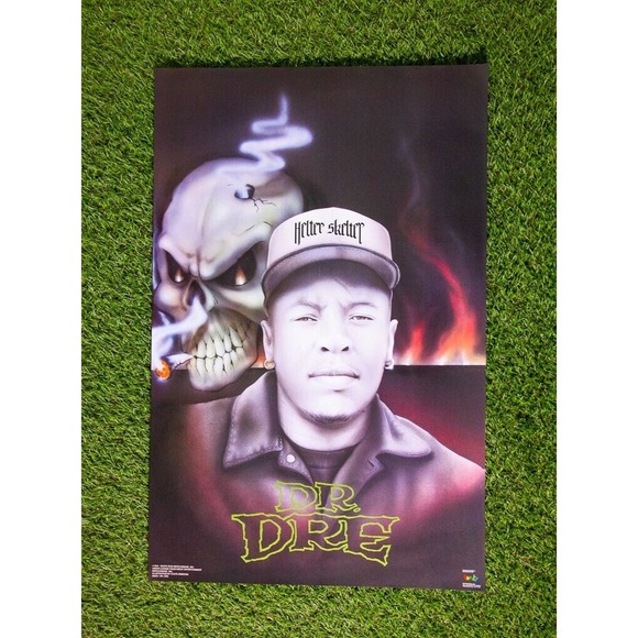 Funky | Art | Dr Dre Chronic Skull Poster Funky 803 Vintage Rare 994 ...